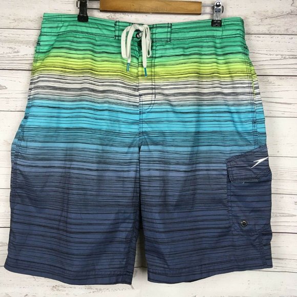 Speedo | Swim | Speedo Mens Swim Shorts Trunks L 36 To 38 Color Fade ...